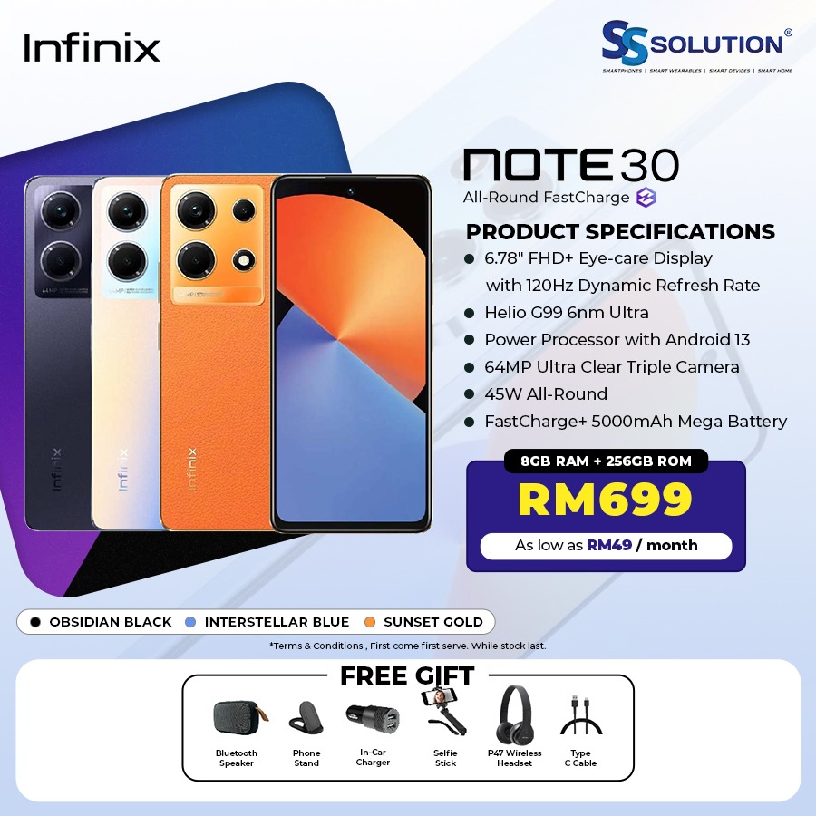 [NEW HOT MODEL] Infinix Note 30 & 30 Pro | 16GB RAM+256GB ROM ...