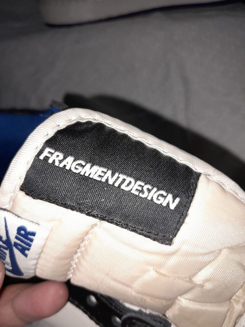 (size 44) Nike AJ1 x Travis Scott x Fragment, Fesyen Pria, Sepatu ...