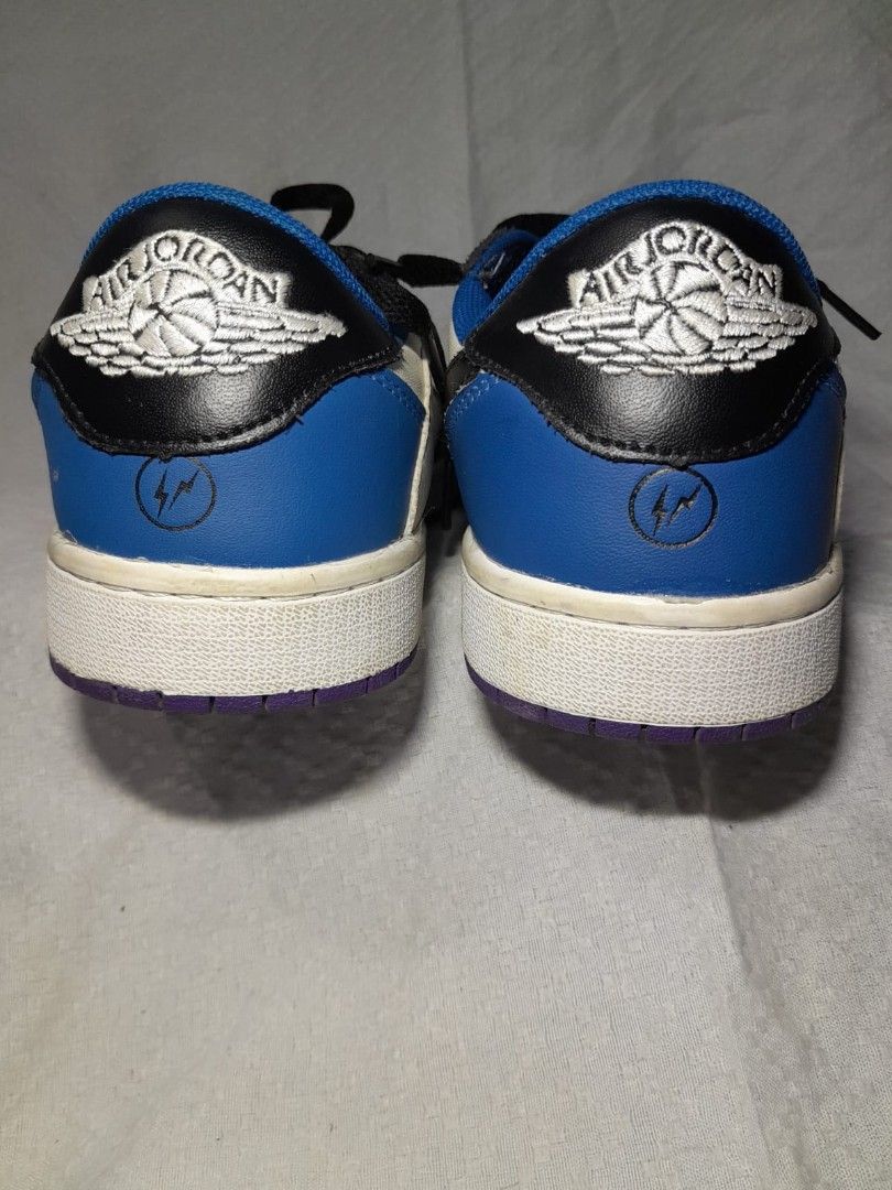 (size 44) Nike AJ1 x Travis Scott x Fragment, Fesyen Pria, Sepatu ...