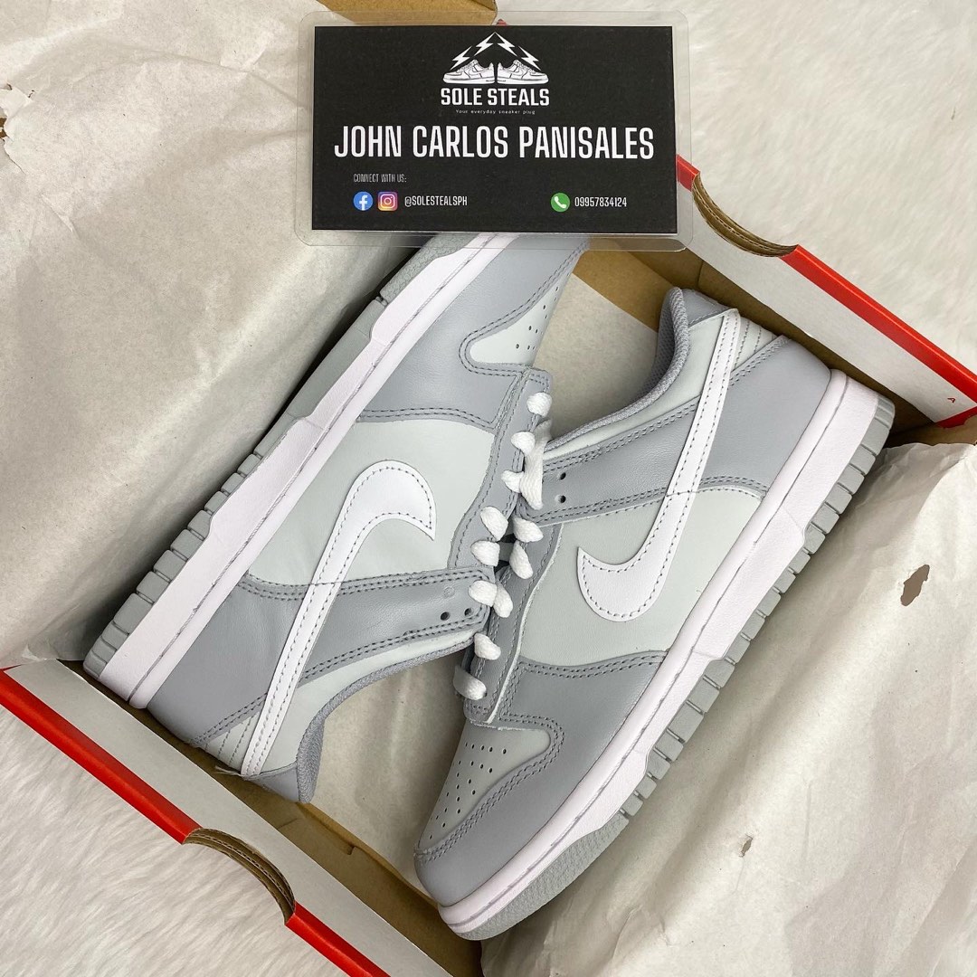 Nike Dunk Low GS Two Tone Grey, Women's Fashion, Footwear, Sneakers on ...