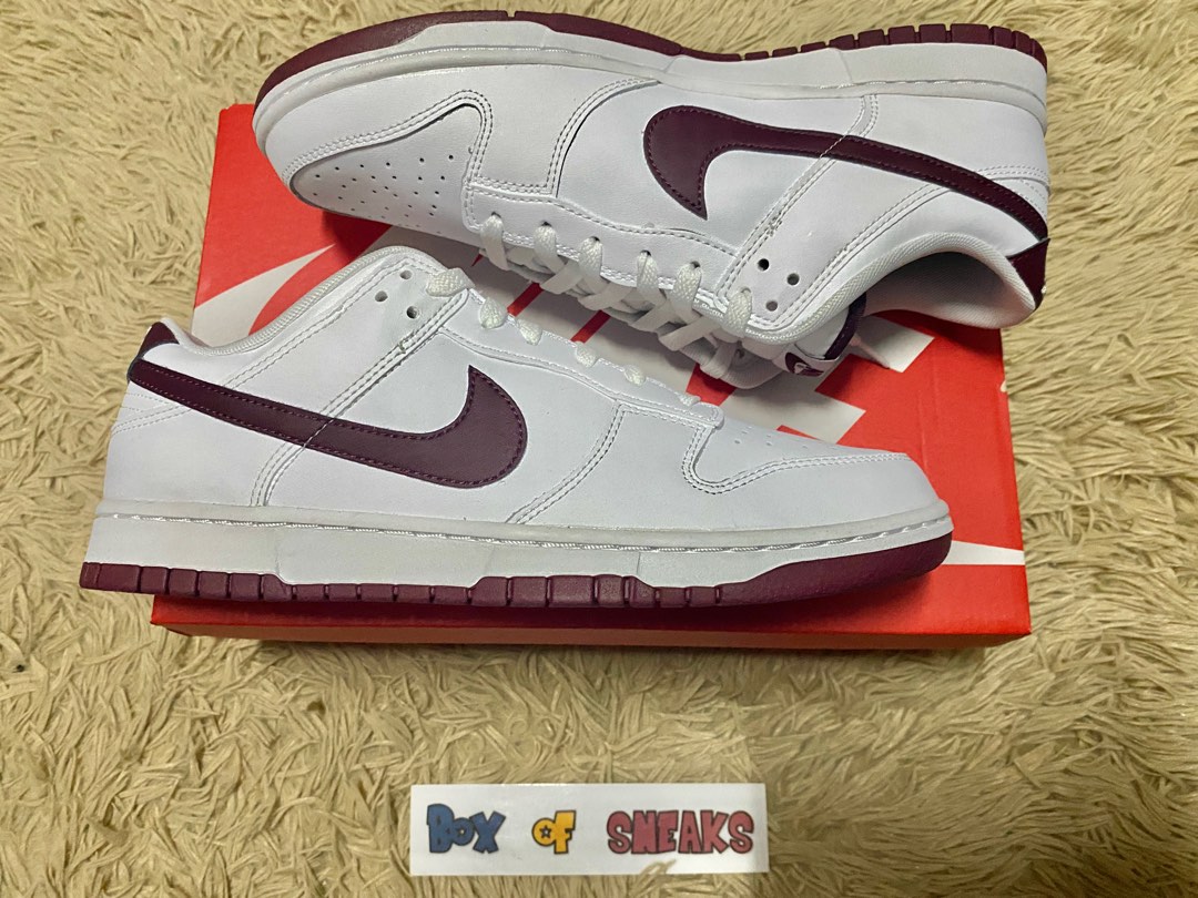 Nike Dunk Low "Maroon", Men's Fashion, Footwear, Sneakers on Carousell