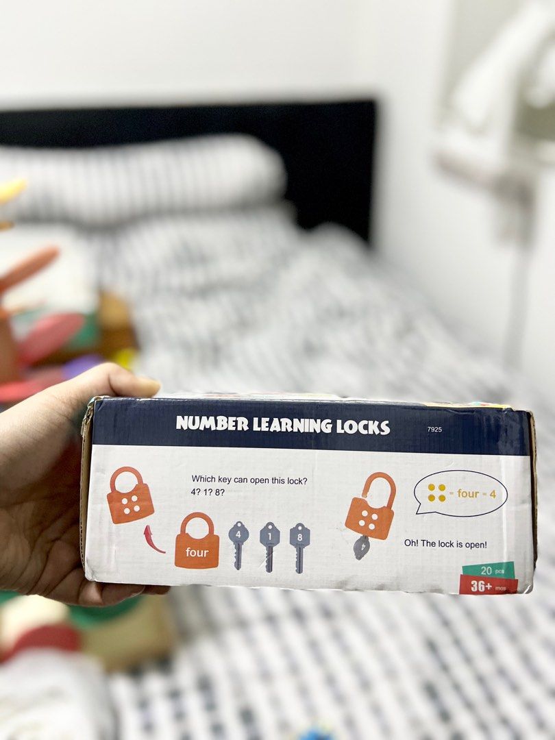 Number learning locks, Hobbies & Toys, Toys & Games on Carousell