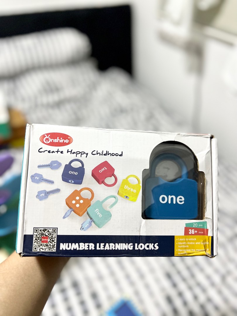 Number learning locks, Hobbies & Toys, Toys & Games on Carousell
