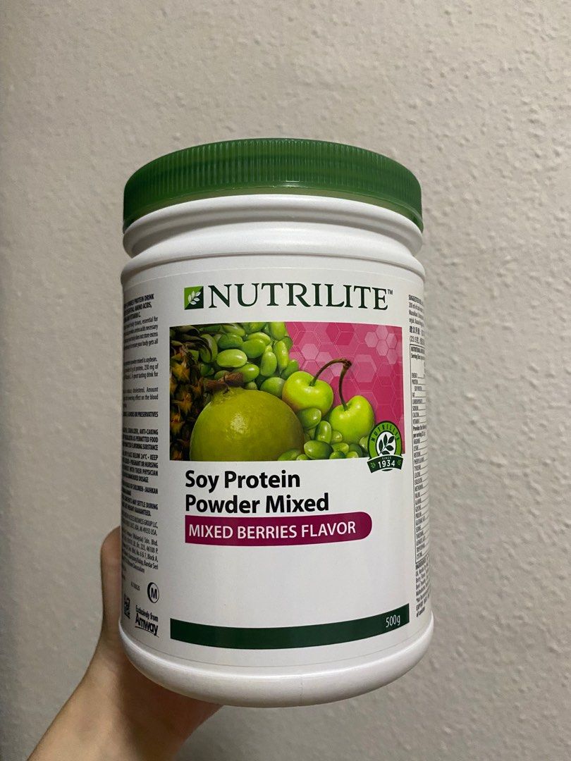 Nutrilite Protein Drink Mix- Mixed Berry, Health & Nutrition, Health ...
