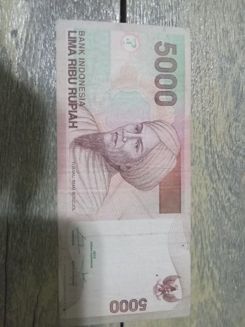 Old note 5000 Rupiah, Hobbies & Toys, Memorabilia & Collectibles ...