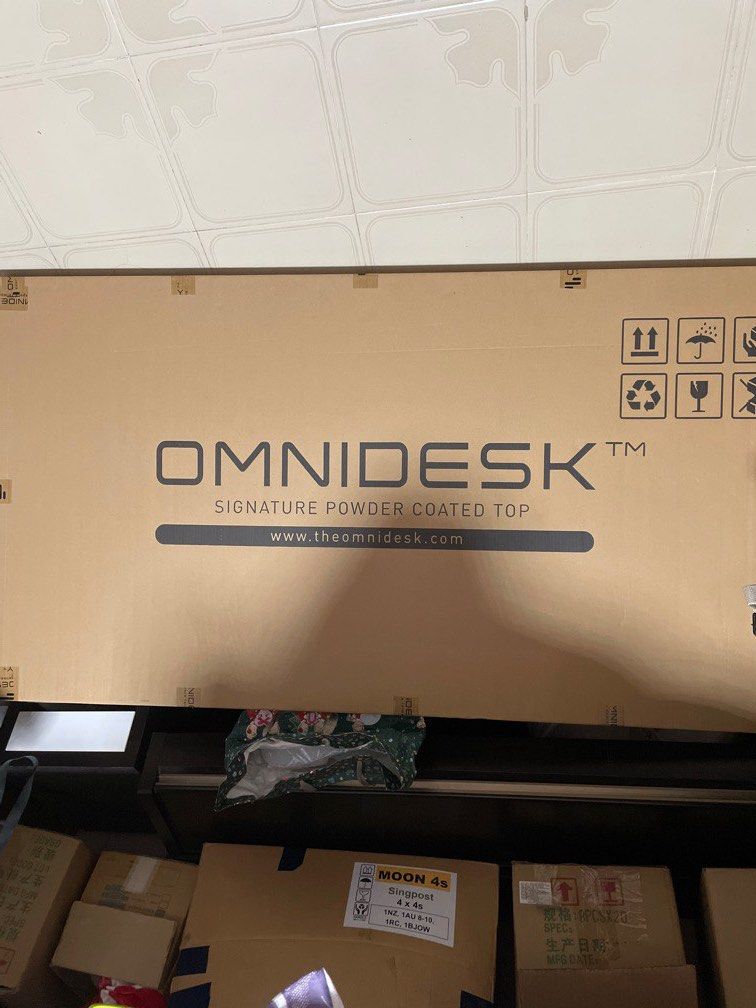 Omnidesk pro desk 60 inch black top & frame, Furniture & Home Living ...