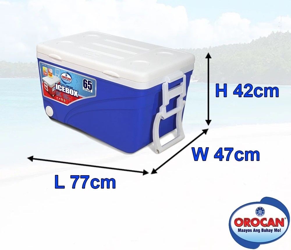 Orocan 65L icebox cooler with wheels, Food & Drinks, Other Food ...