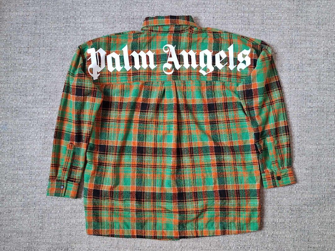Palm Angels Flannel, Men's Fashion, Tops & Sets, Tshirts & Polo Shirts ...