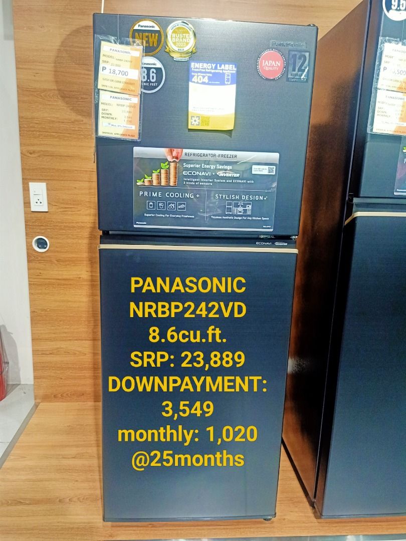 PANASONIC NO FROST REF 0% INTEREST INSTALLMENT, TV & Home Appliances ...