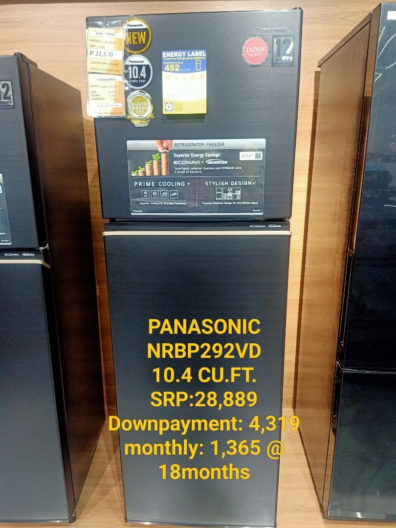PANASONIC NO FROST REF 0% INTEREST INSTALLMENT, TV & Home Appliances ...