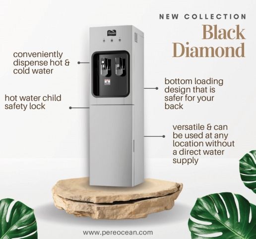 PERE OCEAN WATER DISPENSER FLOOR STAND (HOT & COLD) - BLACK DIAMOND, TV ...