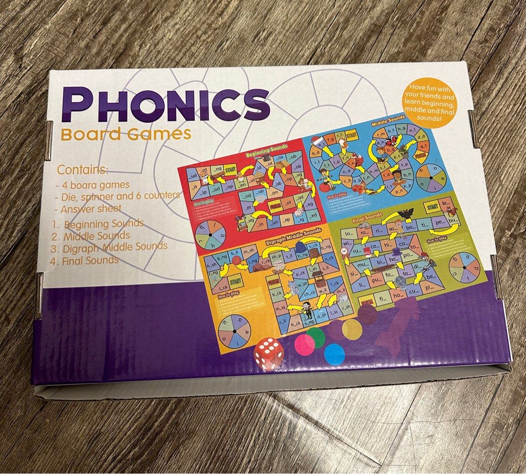 Phonics board games, 興趣及遊戲, 玩具 & 遊戲類 - Carousell