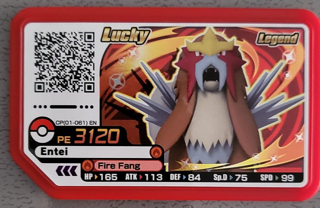Pokemon gaole 4* Entei, Video Gaming, Video Games, Others on Carousell