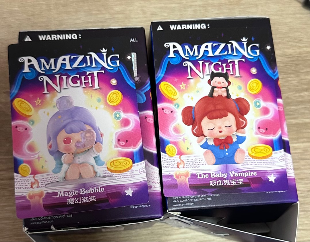 Pop mart minoco amazing night | the baby vampire magic bubble , Hobbies ...