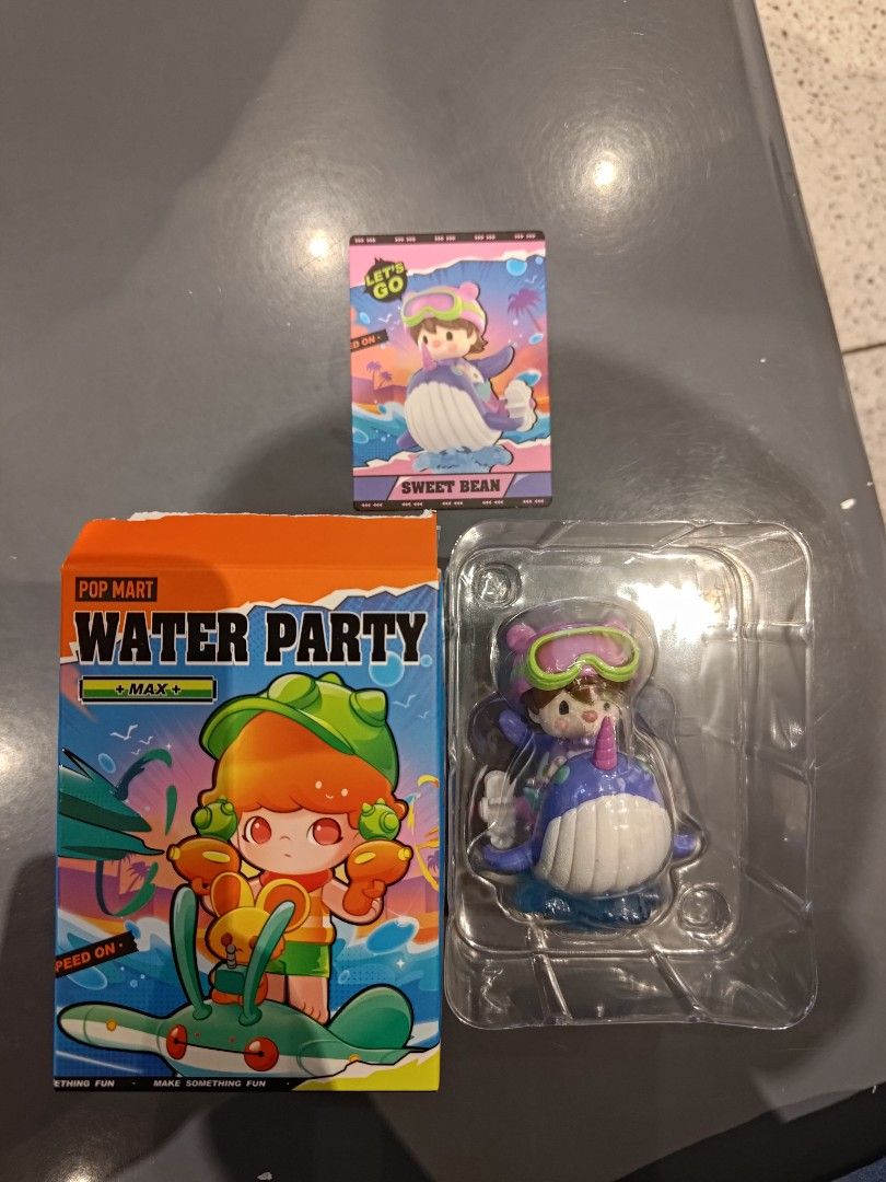 Popmart Water Party(Sweet Bean), Hobbies & Toys, Toys & Games on Carousell