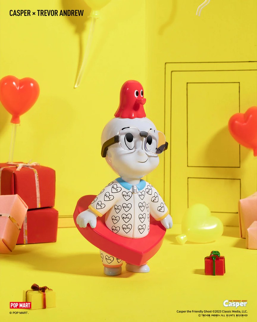 Popmart Casper x Trevor Andrew (Love Casper), Hobbies & Toys, Toys ...