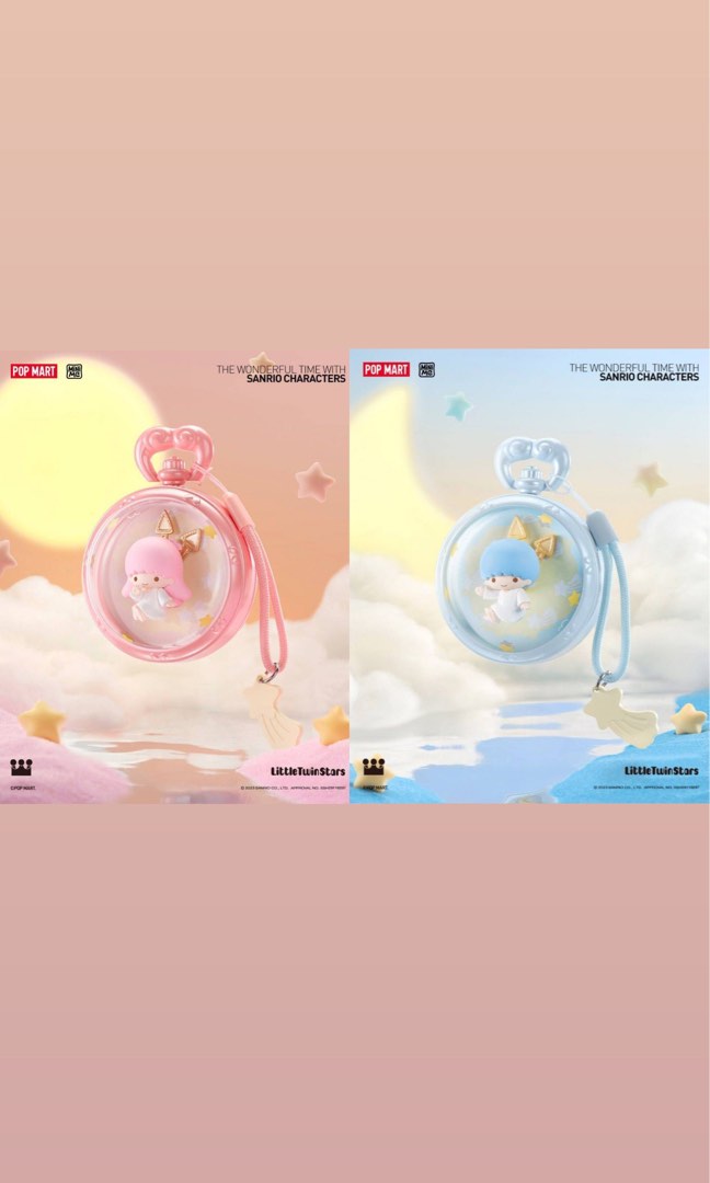 popmart sanrio collection (twin star blue & pink), Hobbies & Toys, Toys ...