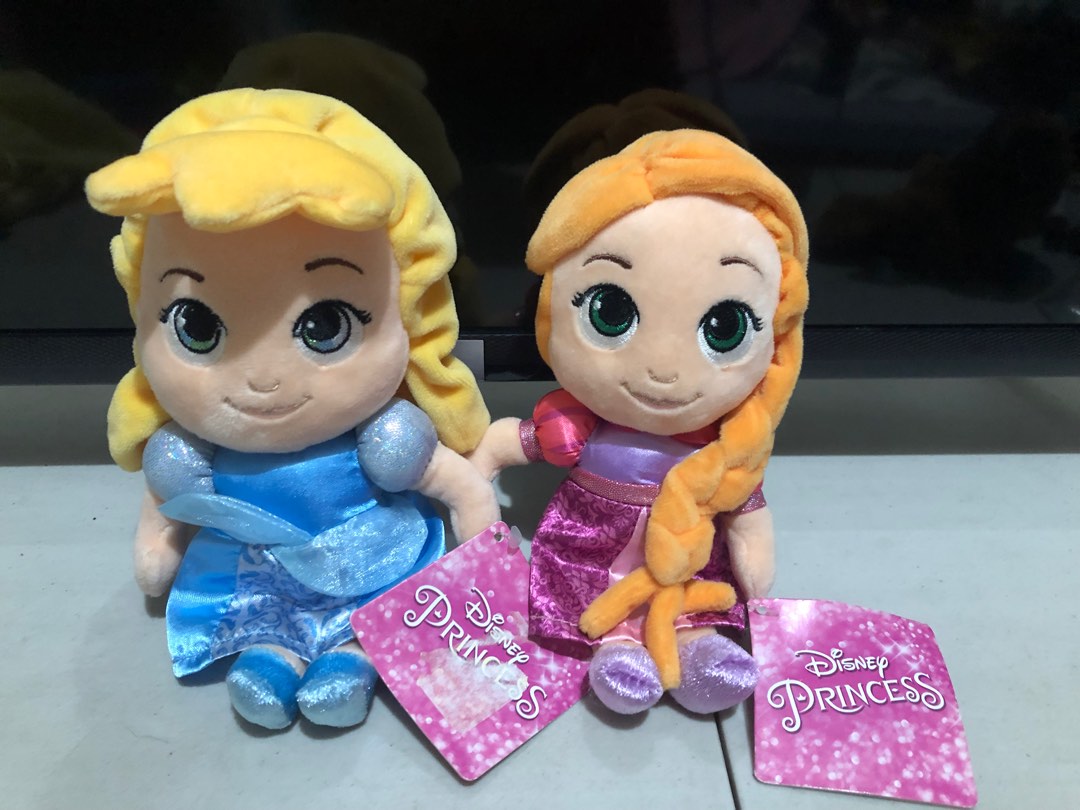 Posh Paws 8” Cinderella and Rapunzel Toddler Plush Dolls, Hobbies ...