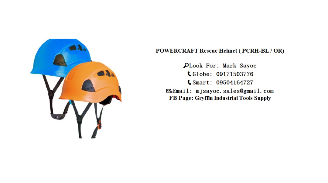 POWERCRAFT Rescue Helmet ( PCRH-BL / OR), Commercial & Industrial ...