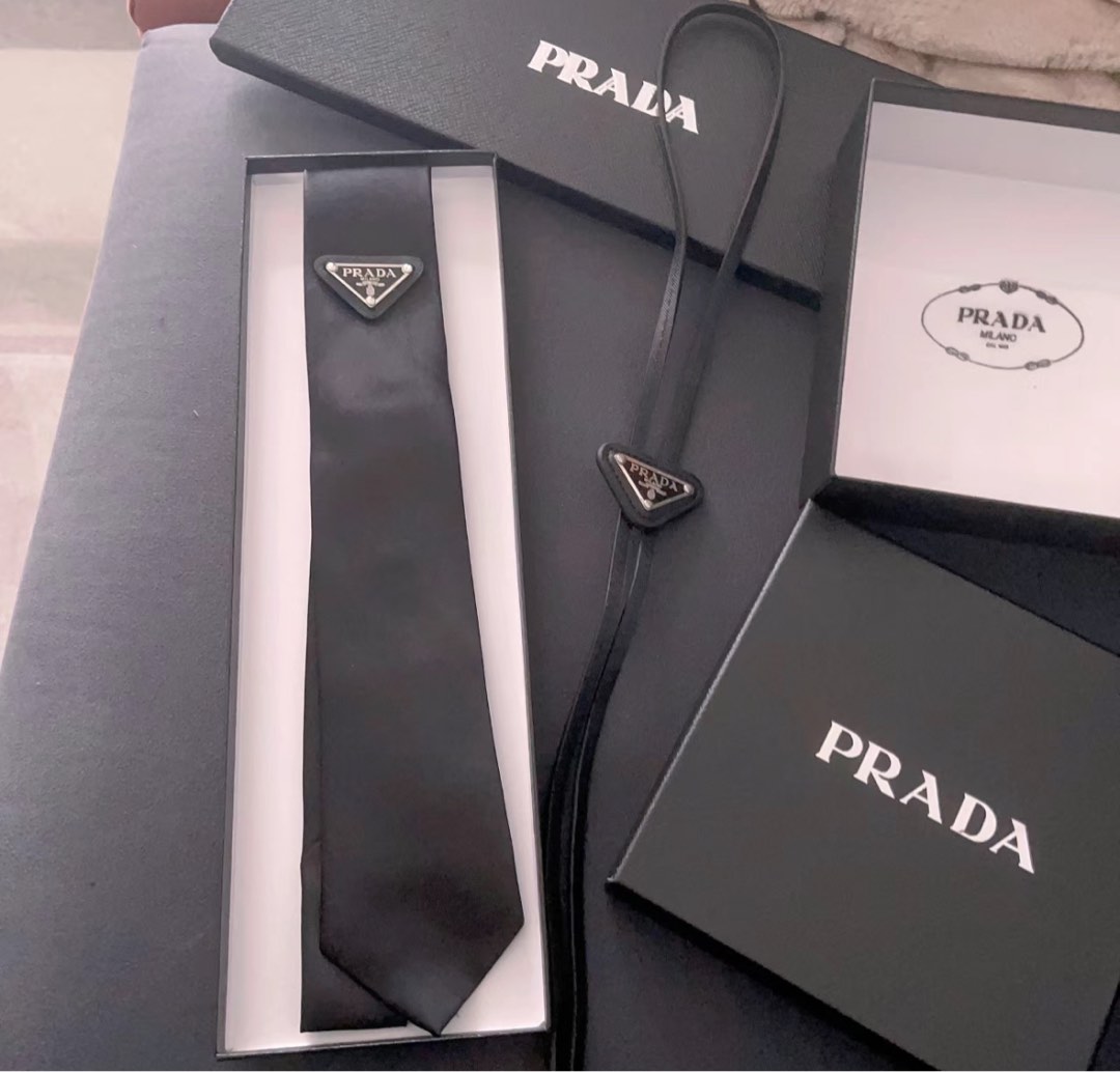 Prada luxury tie on hand, Men's Fashion, Watches & Accessories, Ties on ...