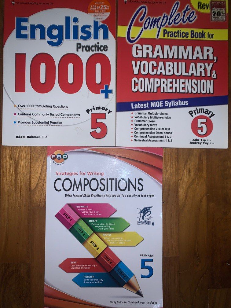 Primary 5 New English Practice Books, Hobbies & Toys, Books & Magazines ...