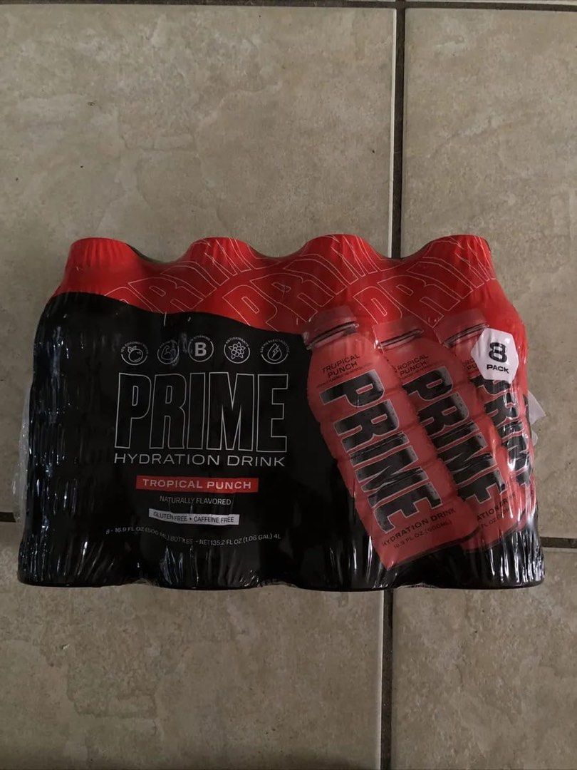 Prime Ice pop, tropical punch and blue raz, Food & Drinks, Beverages on ...