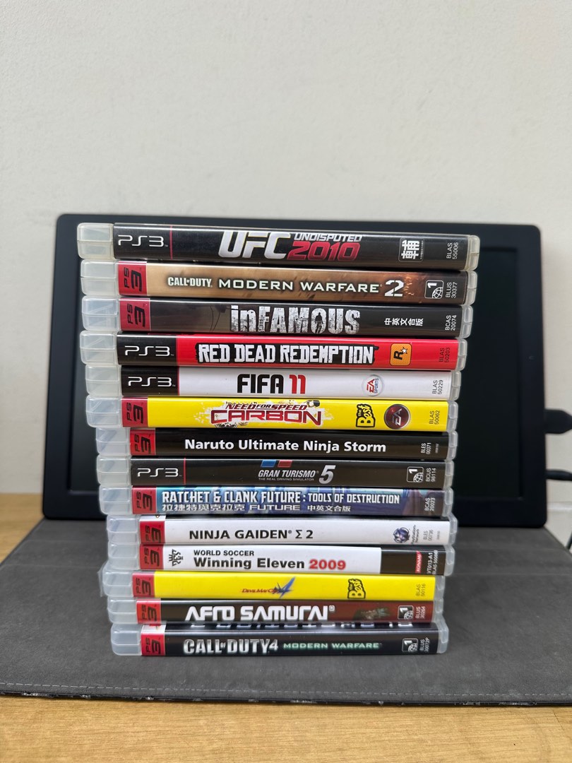 PS3 Games Bundle PlayStation 3 Game (14 PCs) UFC Red Dead Need For ...