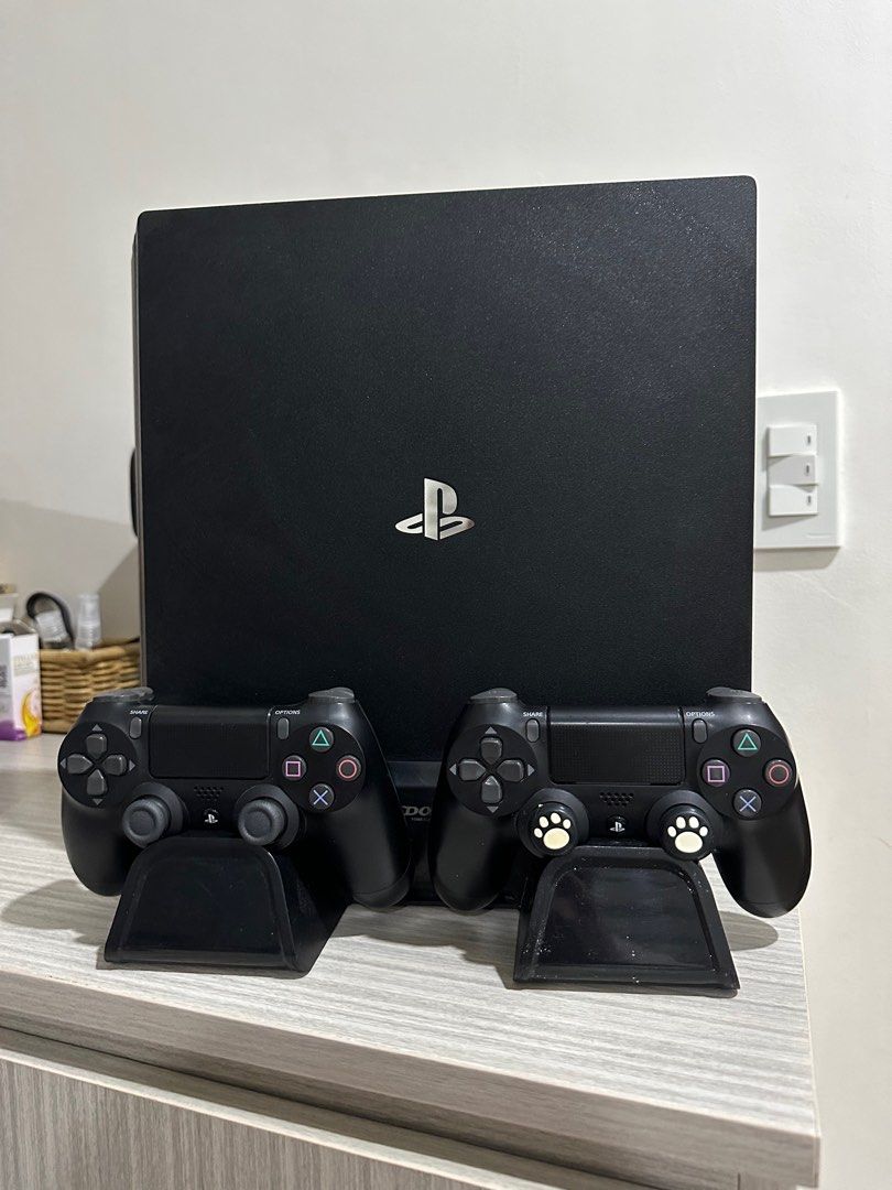 PS4 PRO 1TB Console PlayStation Complete Set with Box, Video Gaming ...