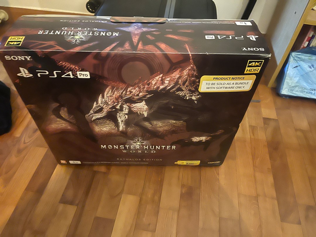 PS4 Pro (PlayStation) Monster Hunter World Limited Edition, Video ...