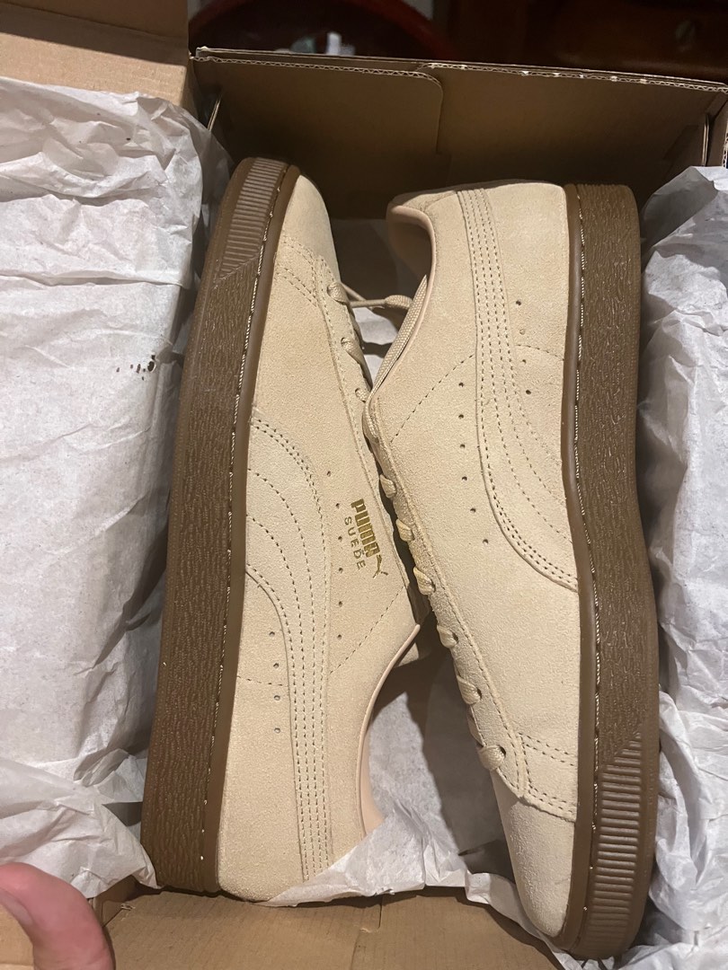 Puma suede Pebble Gum, Men's Fashion, Footwear, Sneakers on Carousell