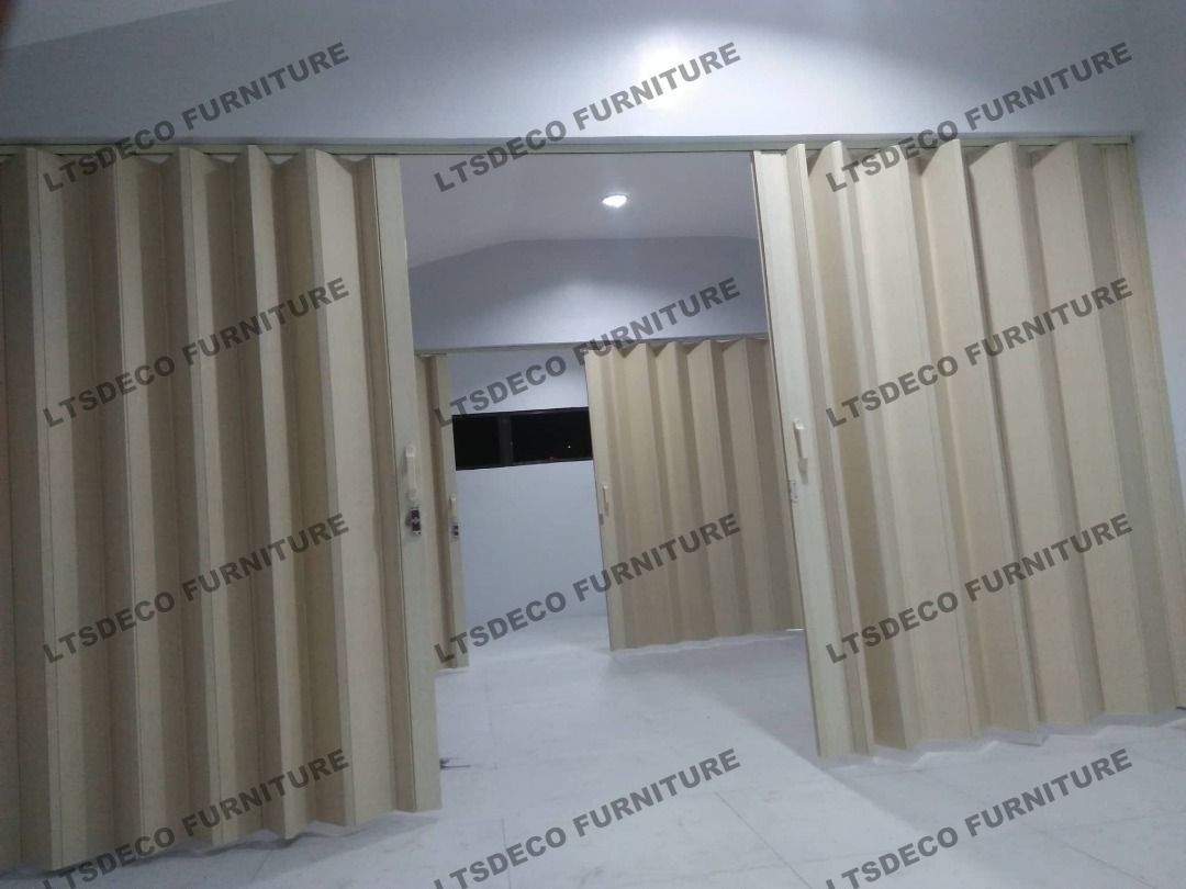 PVC WALL DIVIDER ACCORDION PARTITION | OFFICE FURNITURE | OFFICE ...