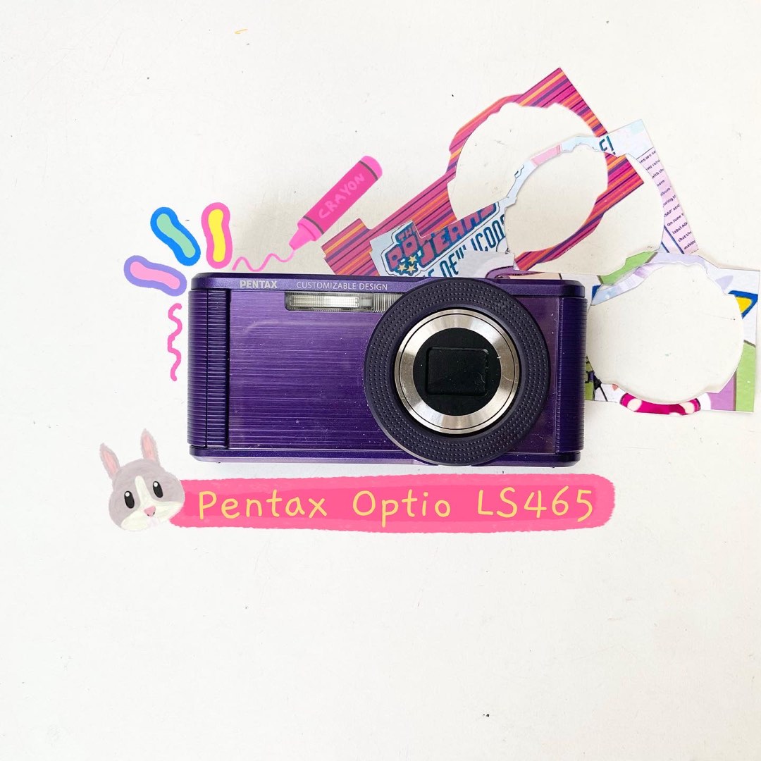 *RARE* Vintage Pentax Optio LS465 Violet Digital Camera Digicam Y2K ...