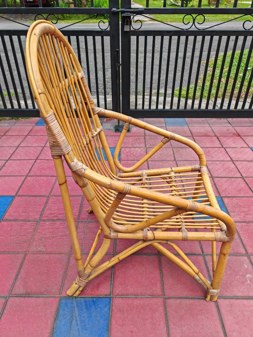 Rattan Chair (kerusi rotan), Furniture & Home Living, Furniture, Chairs ...