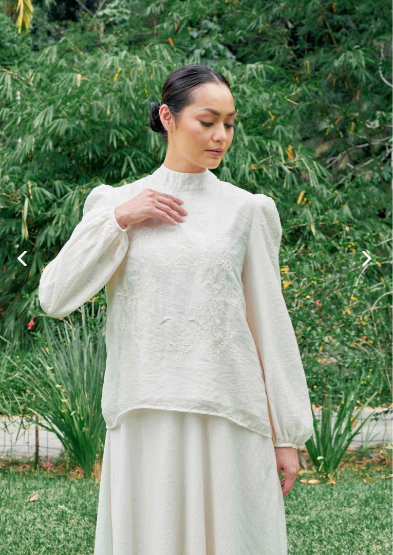 RENT / SEWA MIMPIKITA ASHA IN CREAM, Women's Fashion, Muslimah Fashion ...
