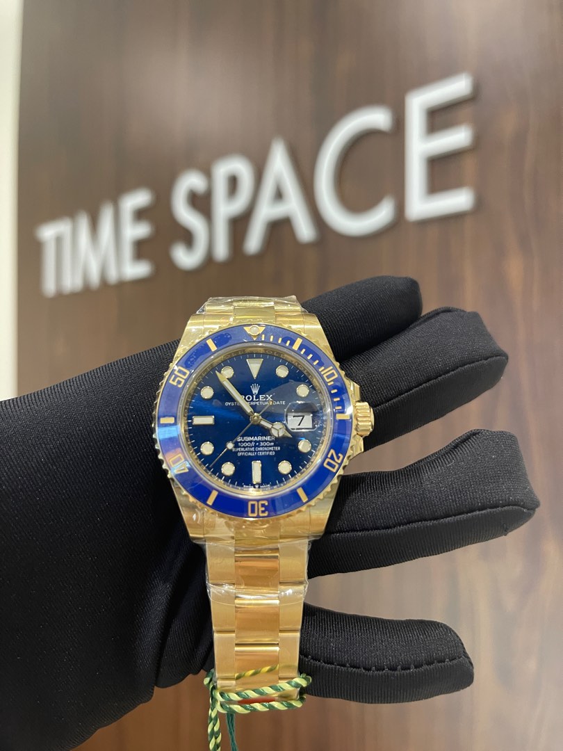 Rolex Full Factory Stickers Submariner 126618LB FYG Blue Dial 41mm ...