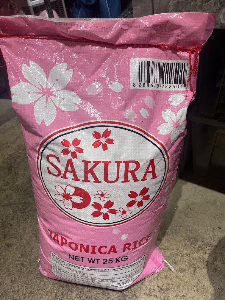 Sakura Japonica Rice 25kg, Everything Else on Carousell