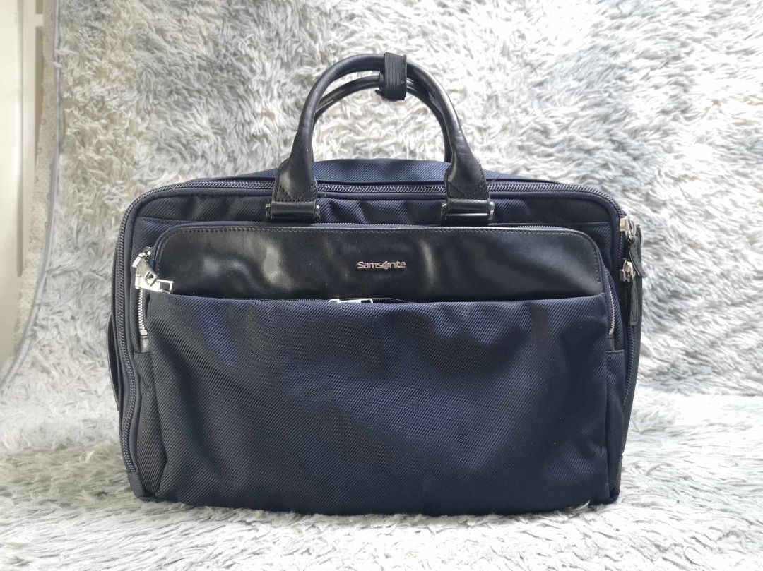 Samsonite Blue Zipper Laptop Bag, Computers & Tech, Parts & Accessories ...