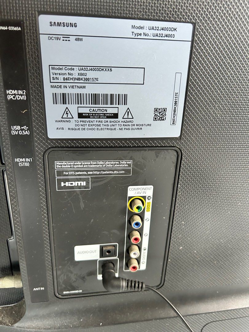 Samsung 32 inch TV (UA32J4003DK), TV & Home Appliances, TV ...