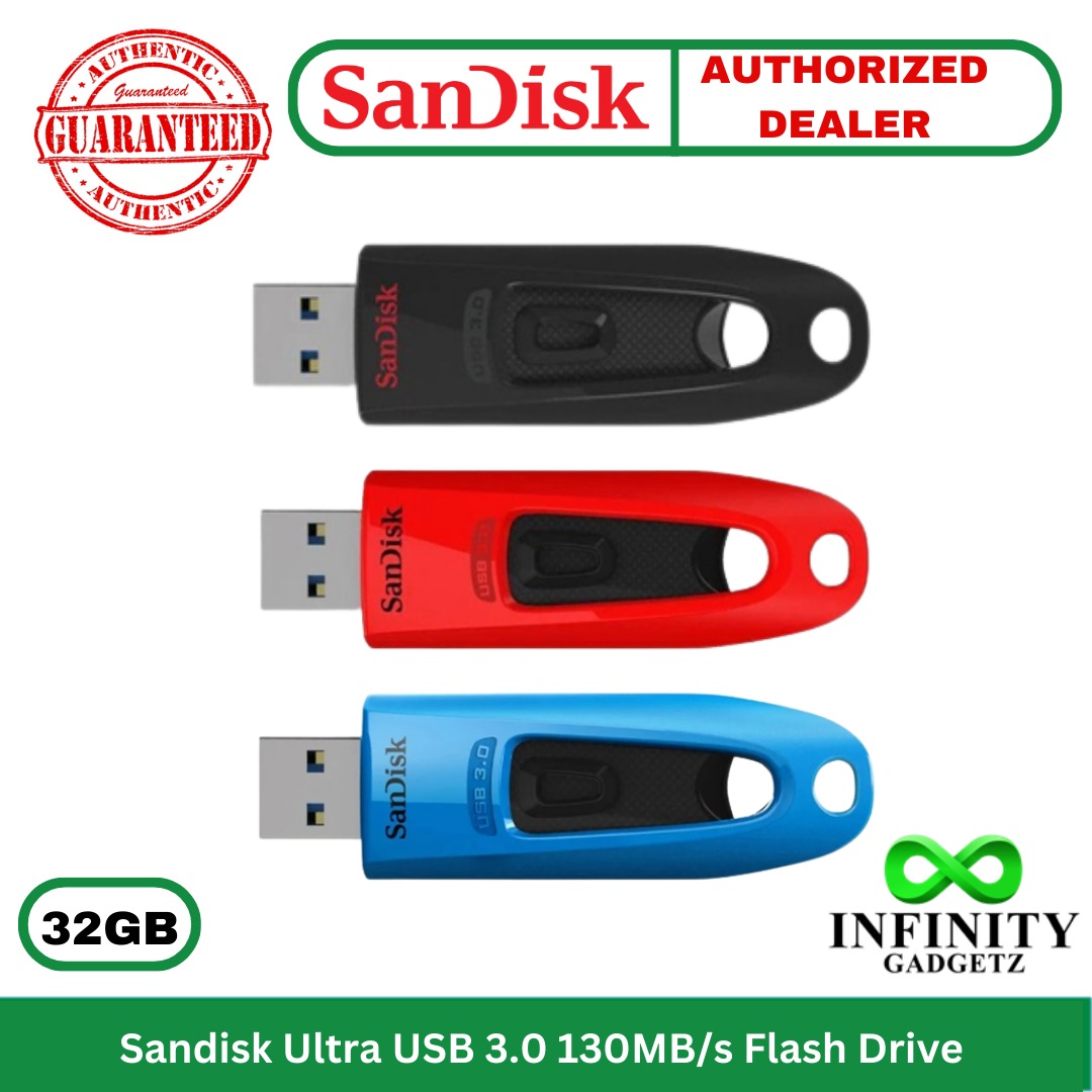 SanDisk Ultra USB 3.0 130MB/s Flash Drive, Computers & Tech, Parts ...