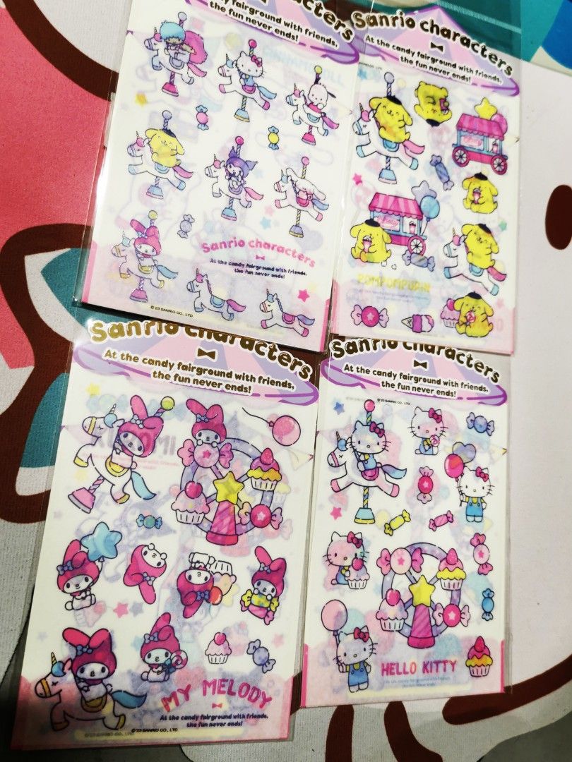 Sanrio Stickers Kuromi Mymelody Pochacco Cinnamoroll Hellokitty