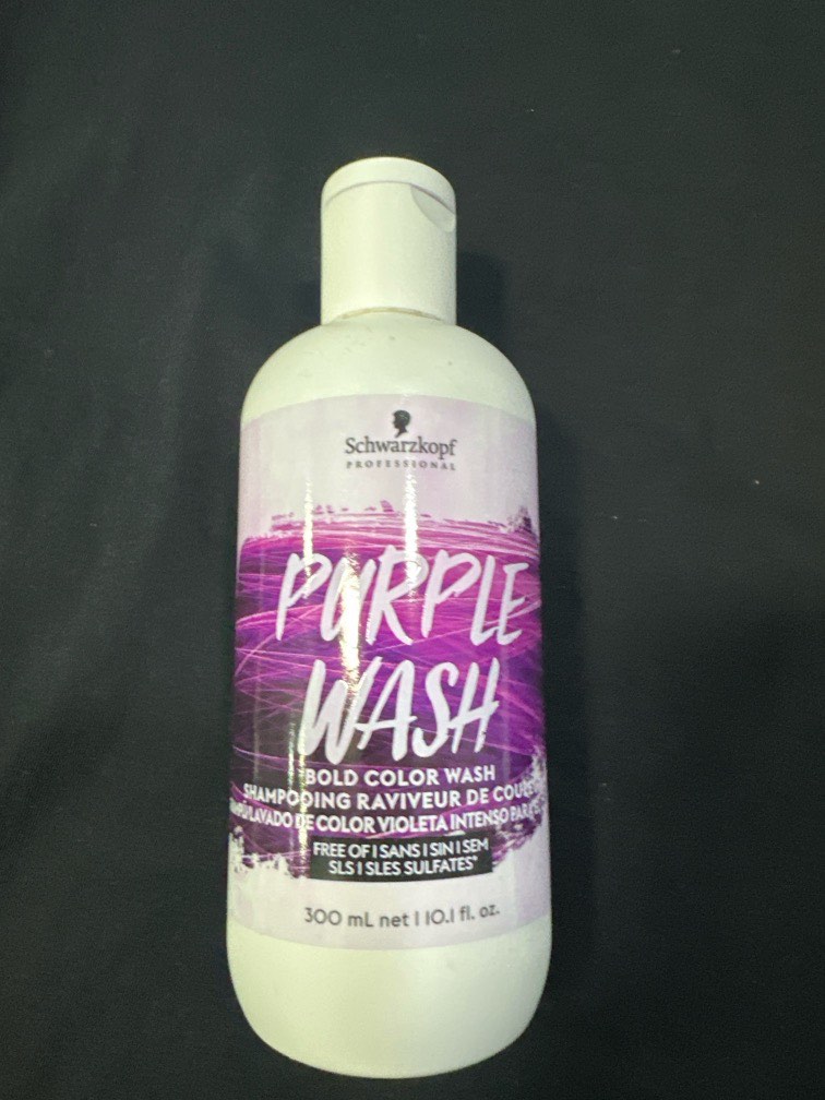 Schwarzkopf Purple Wash, Beauty & Personal Care, Hair on Carousell