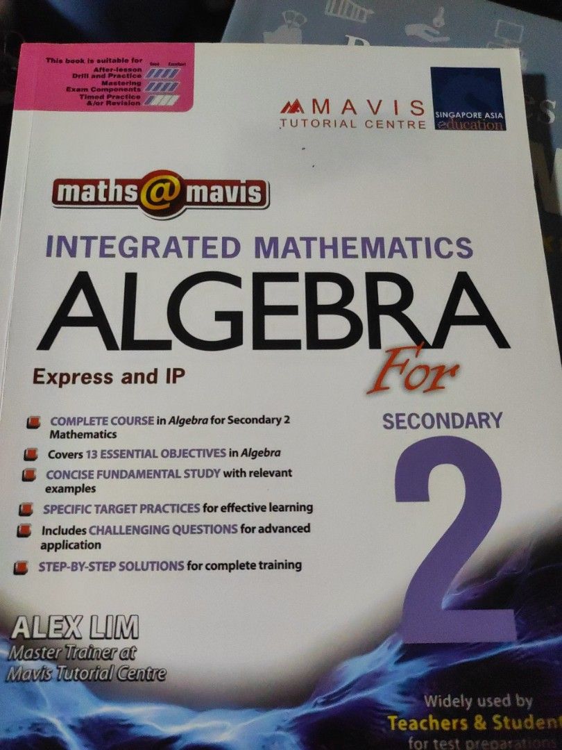 Secondary 2 math assessment book on algebra, Hobbies & Toys, Books ...