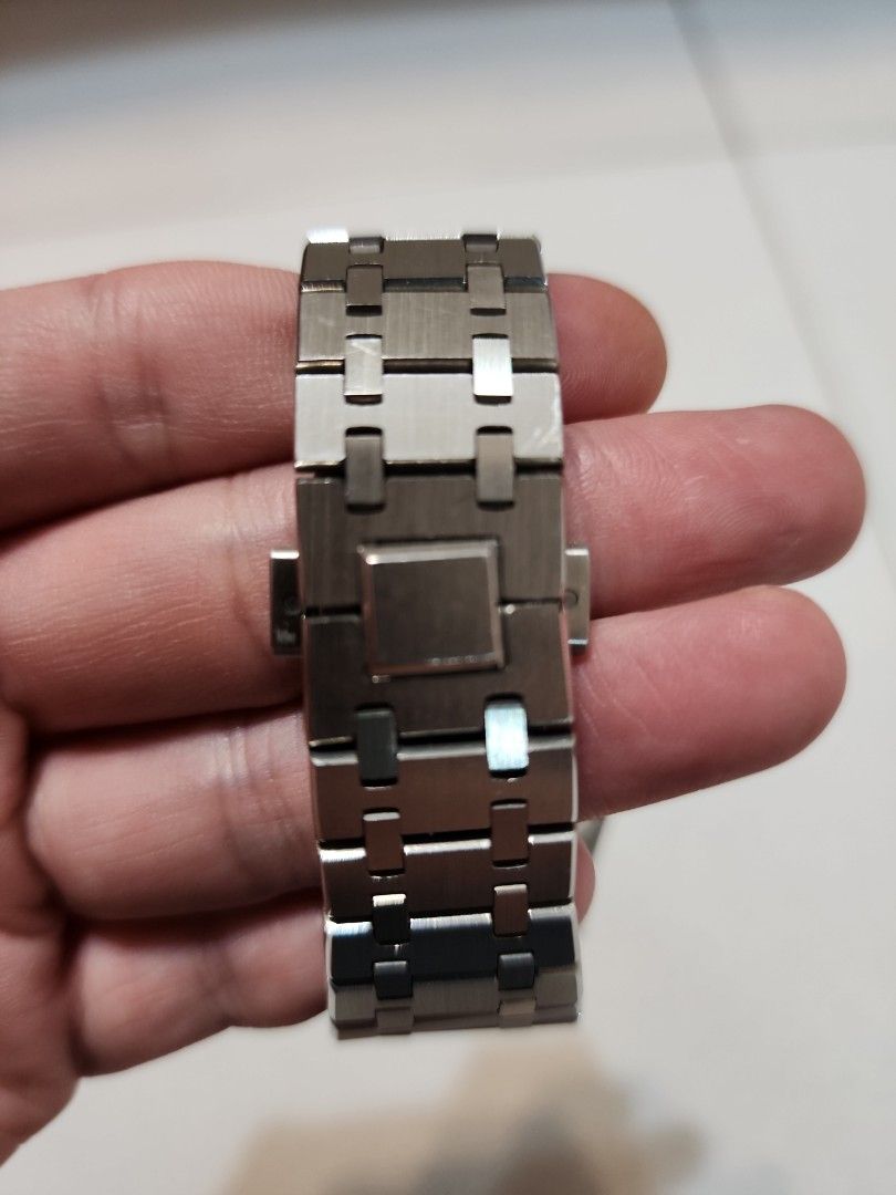 Seiko Mod AP royal oak blue dial, Luxury, Watches on Carousell