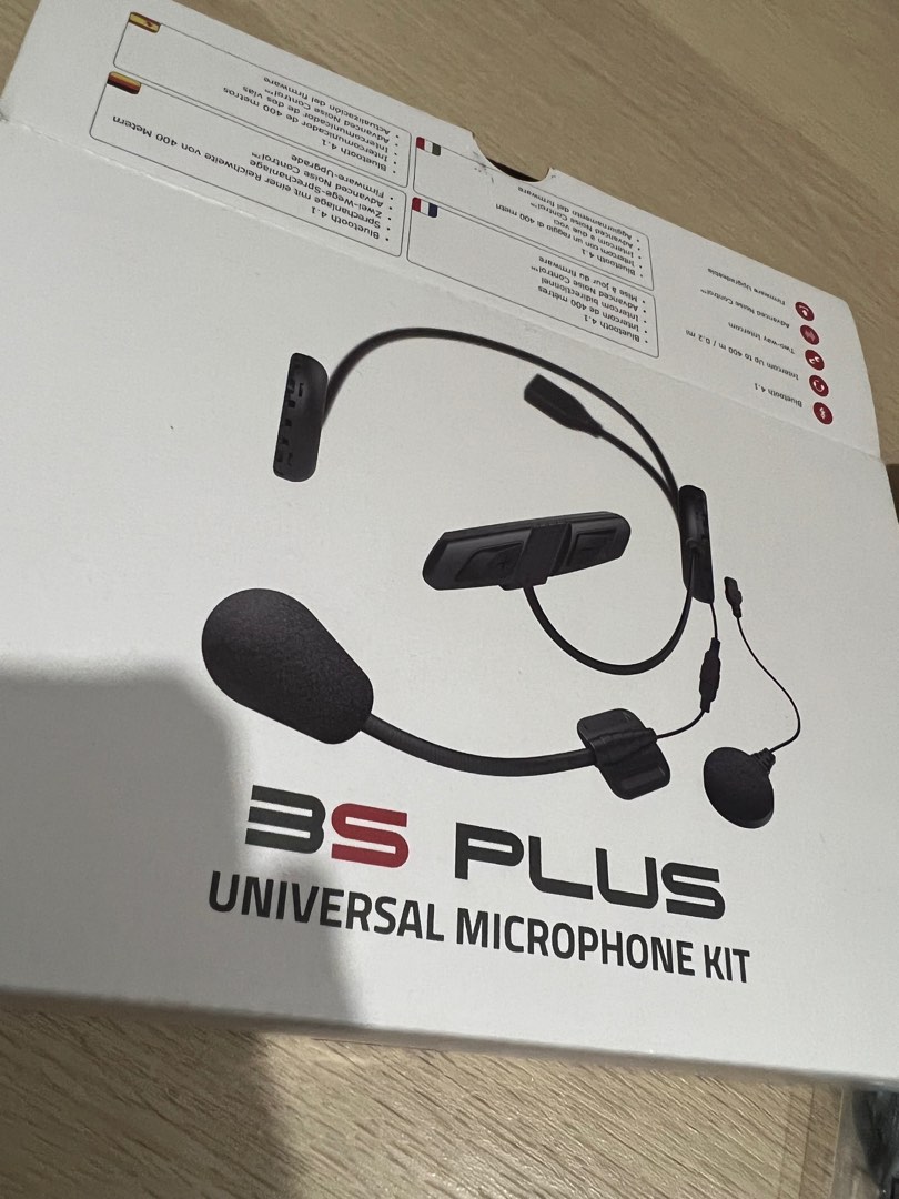 Sena 3S Plus intercom universal microphone kit, Motorcycles, Motorcycle ...