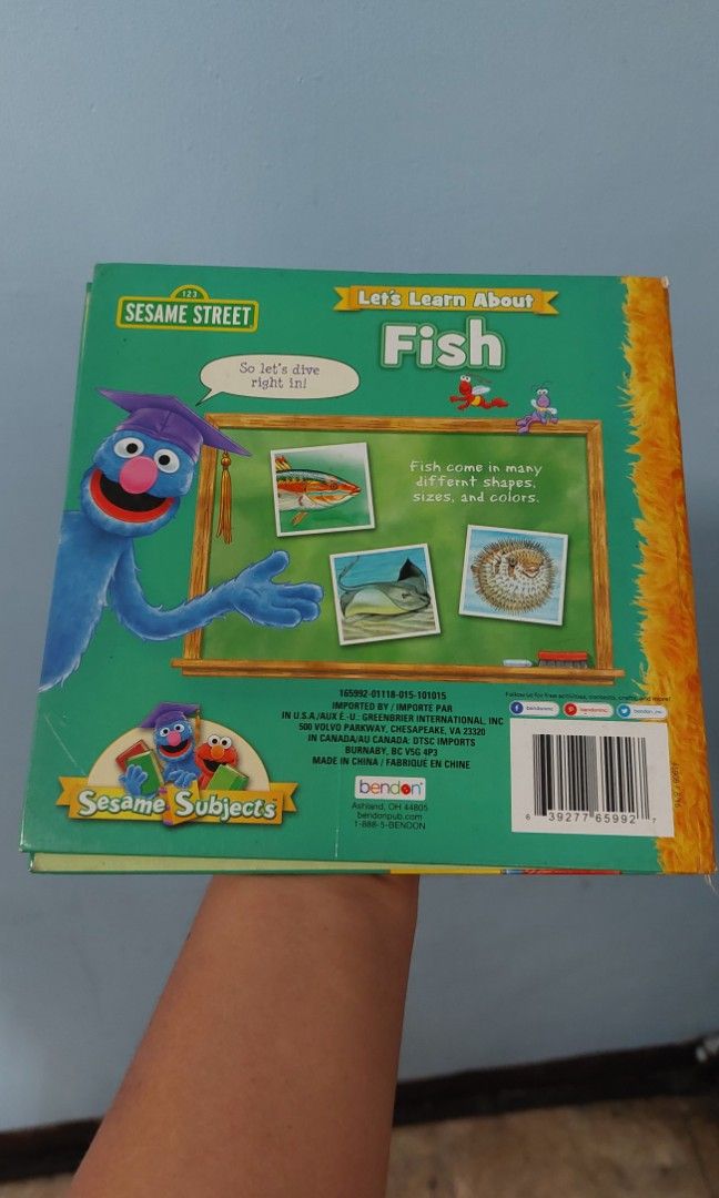 Sesame Street Let's Learn About Fish (Hardcover), Hobbies & Toys, Books ...