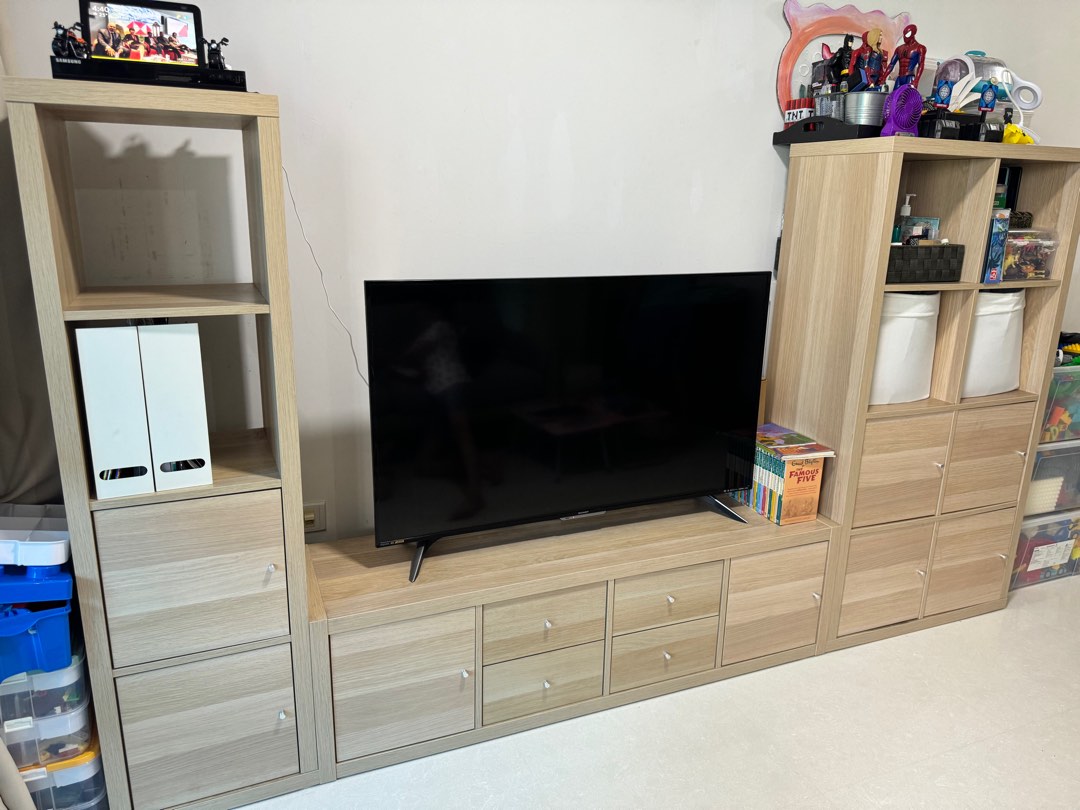 Set of 3 IKEA Kallax Shelves (available from 15 Dec), Furniture & Home ...