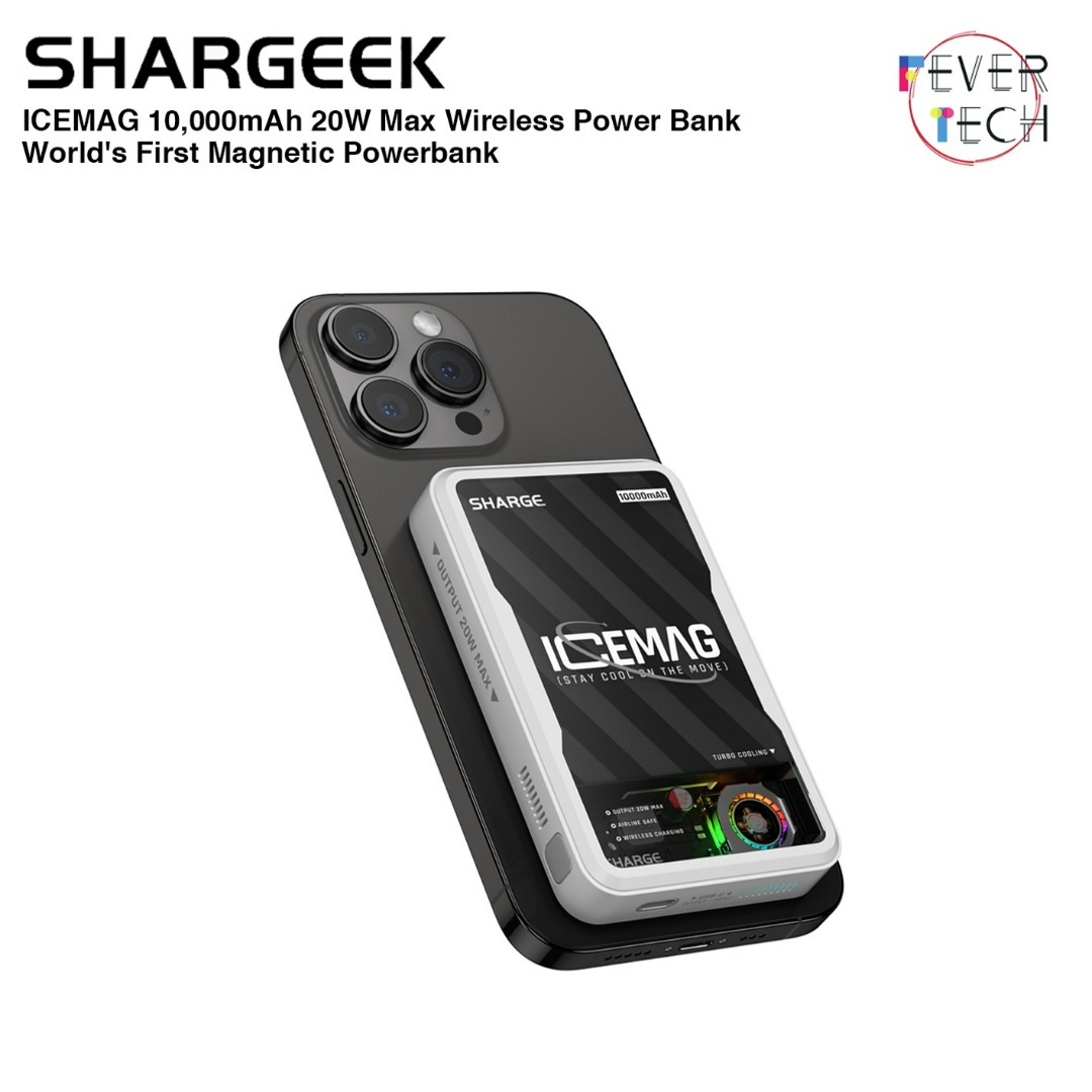 Shargeek ICEMAG 10,000mAh 20W Max Wireless Power Bank World's First ...