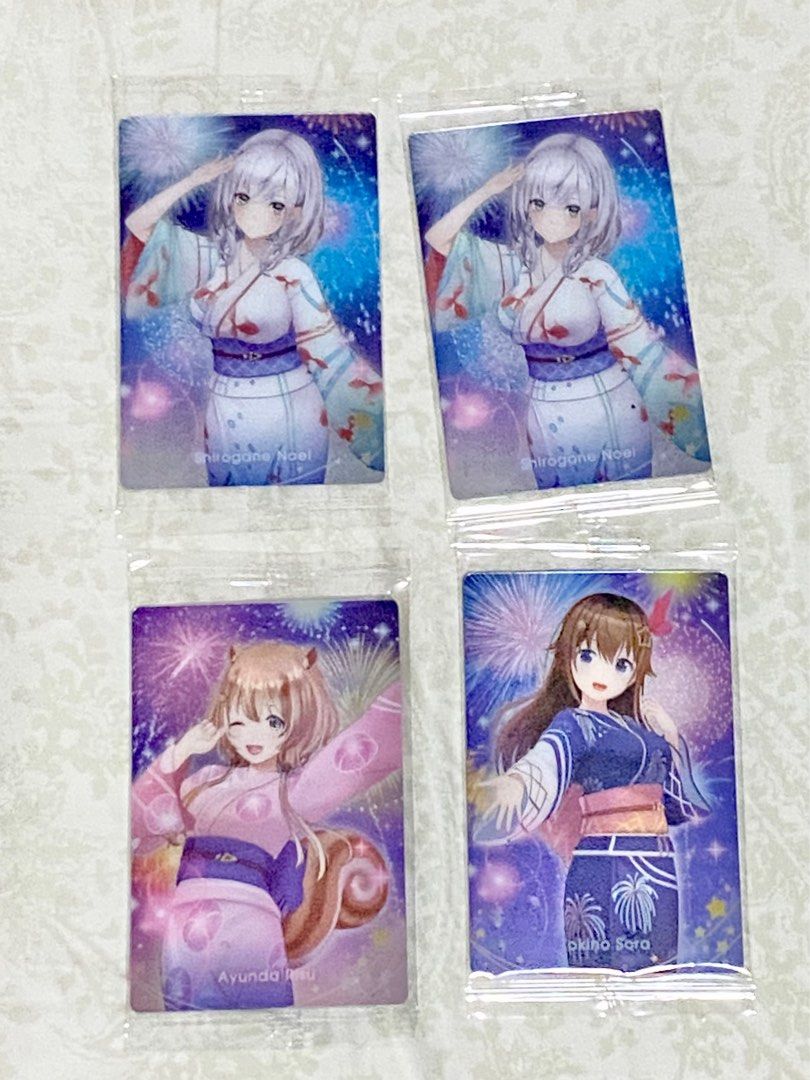Shirogane Noel / Ayunda Risu / Torino Sora Hololive Summer Wafer Cards ...