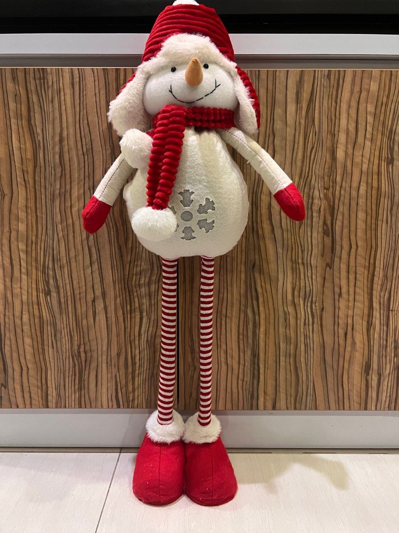 Snowman with extendable legs (80cm), Furniture & Home Living, Home ...