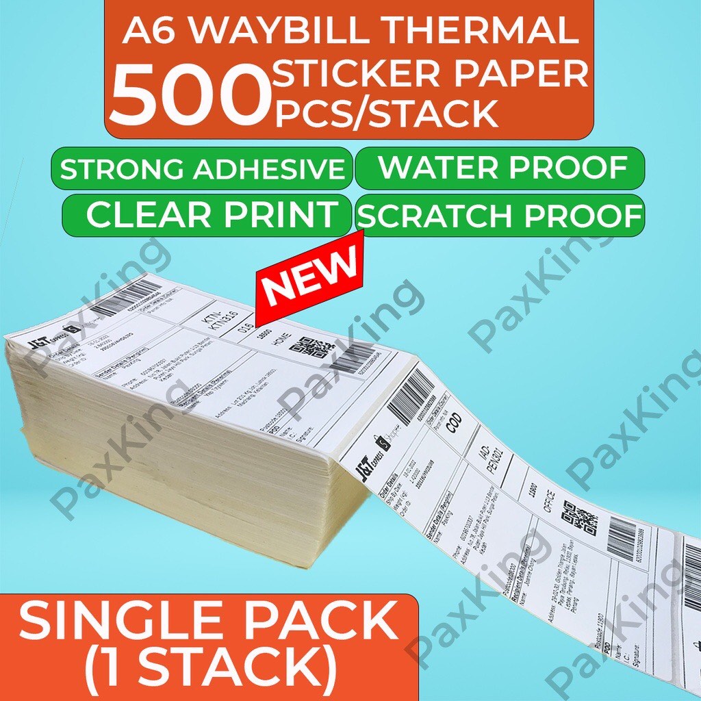 Stack Airway Bill Thermal Sticker A6, Hobbies & Toys, Stationery ...